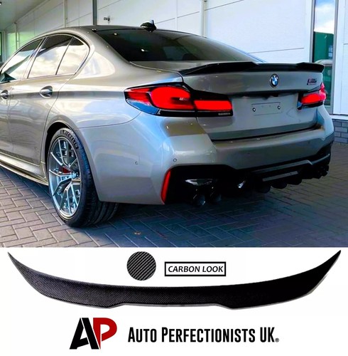 BMW 5 Series M5 G30 F90 Carbon Fibre Rear Boot Spoiler CS Style Lip ...