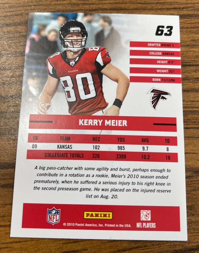 2010 Donruss Card # 63 Kerry Meier Rated Rookie | eBay