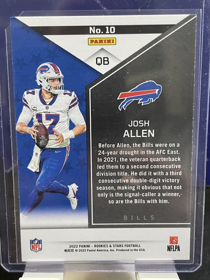 2022 Panini Rookies and Stars JOSH ALLEN Football Card #10 | eBay