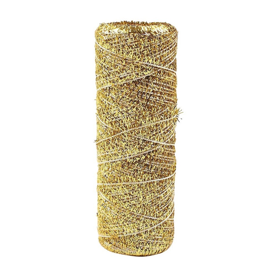 Christmas Decor Christmas Ribbon Metallic Yarn Sparkle Yarn DIY Craft ...