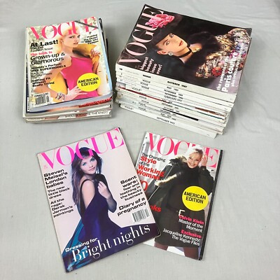 Vogue UK/USA Fashion Magazine 1980s 1990s 2000s 2010s Choose Issues ...