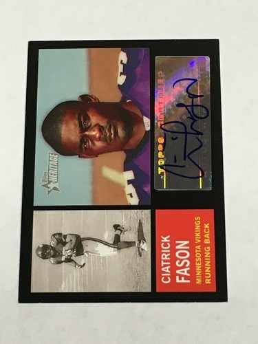 Ciatrick Fason 2005 Topps Heritage Real One Autograph #ROA-CF | eBay