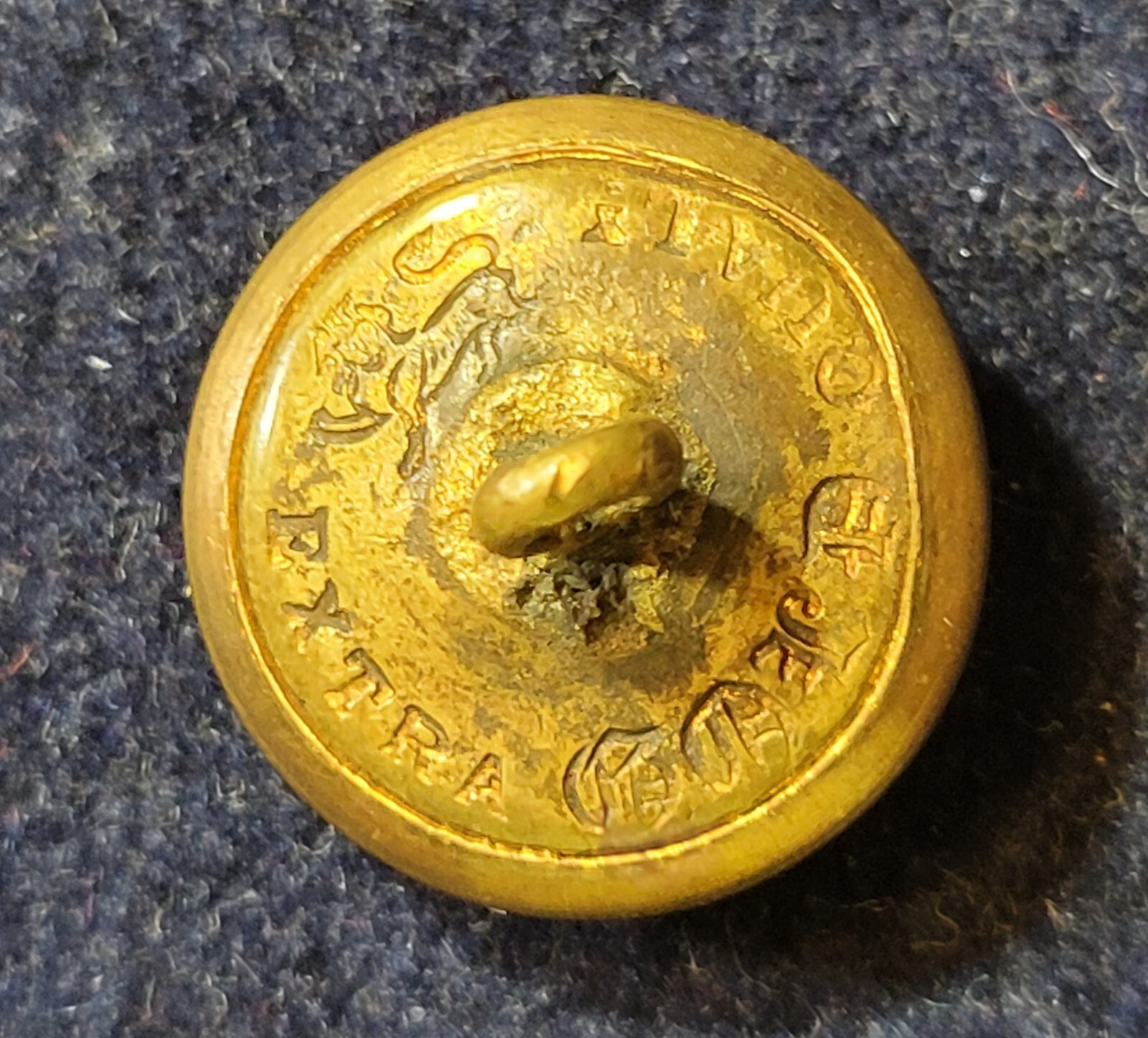 CIVIL WAR ERA CONFEDERATE SOUTH CAROLINA PALMETTO GUARD BUTTON ALBERT ...