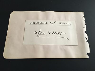 Charles H. Hopper Hand Signed Autograph Book Plate | eBay