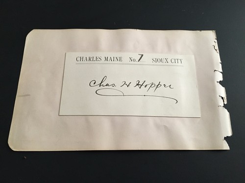 Charles H. Hopper Hand Signed Autograph Book Plate | eBay