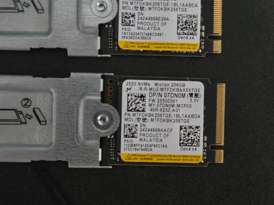 Micron 2550 NVMe Drive - 256GB - Model MTFDKBK256TGE | eBay