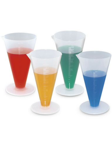 CONICAL MEASURE CUP MEDICATION Liquid Measuring, Markings 50ML X 6Pcs ...