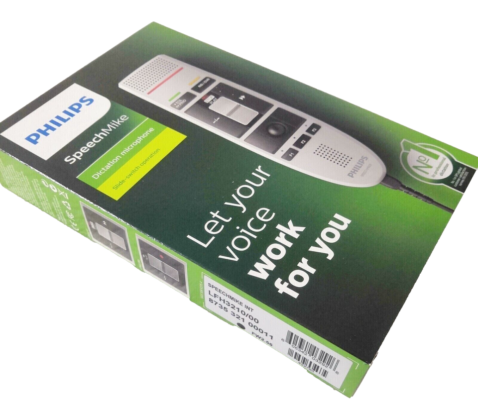 Philips LFH-3210 SpeechMike III Classic USB Handheld Microphone | eBay