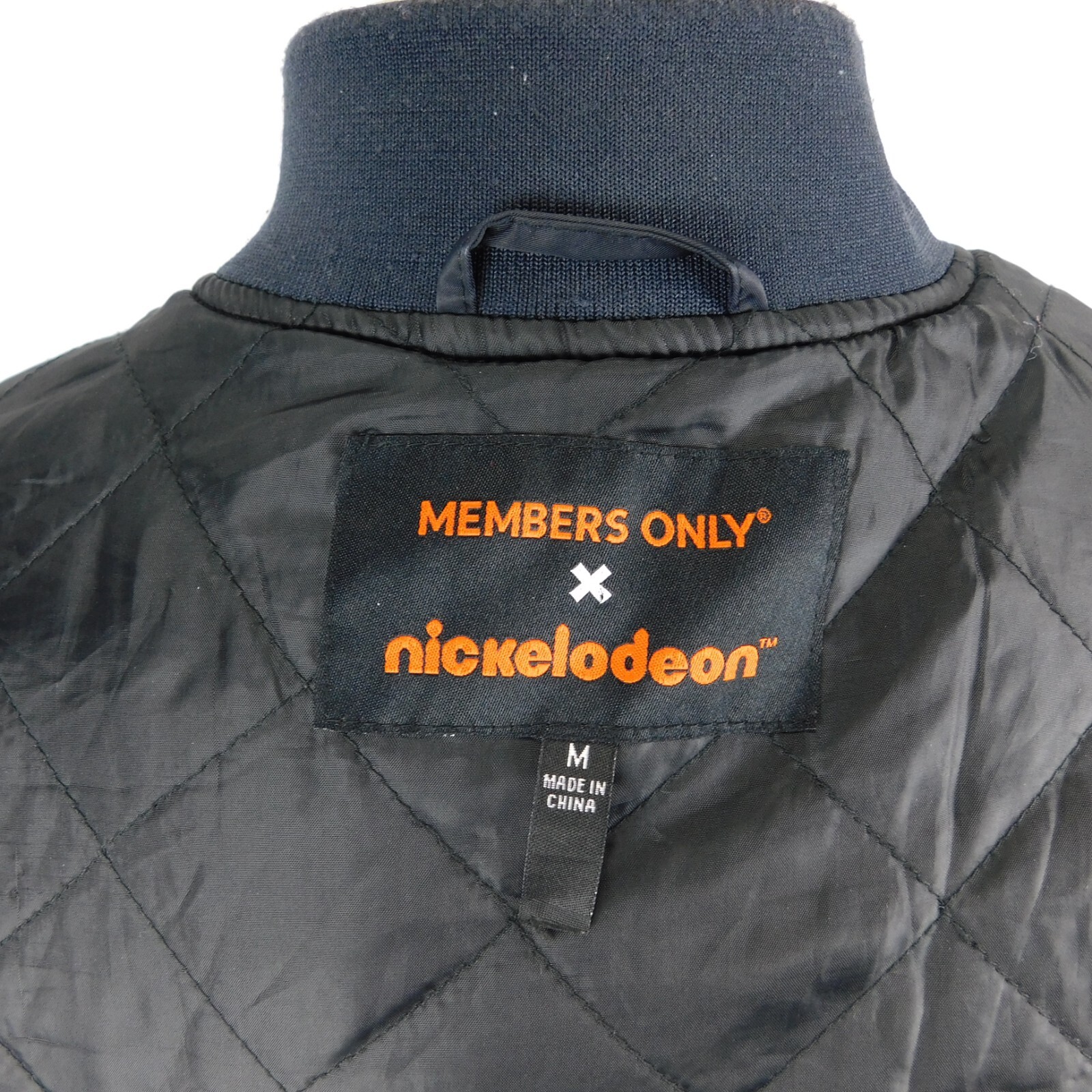 Nickelodeon Members Only Men Black Harrington Jacket Coat Hey Arnold ...