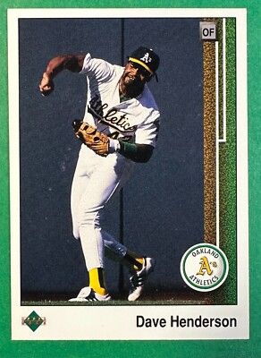 1990 Upper Deck Dave Henderson #174 Baseball Oakland Athletics | eBay