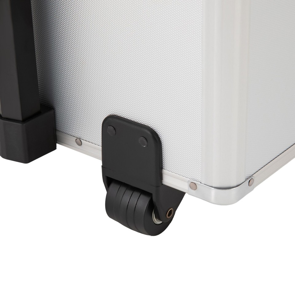 Locking Mobile Business Case！ Aluminum Alloy File Lock Box！ Hand pull ...