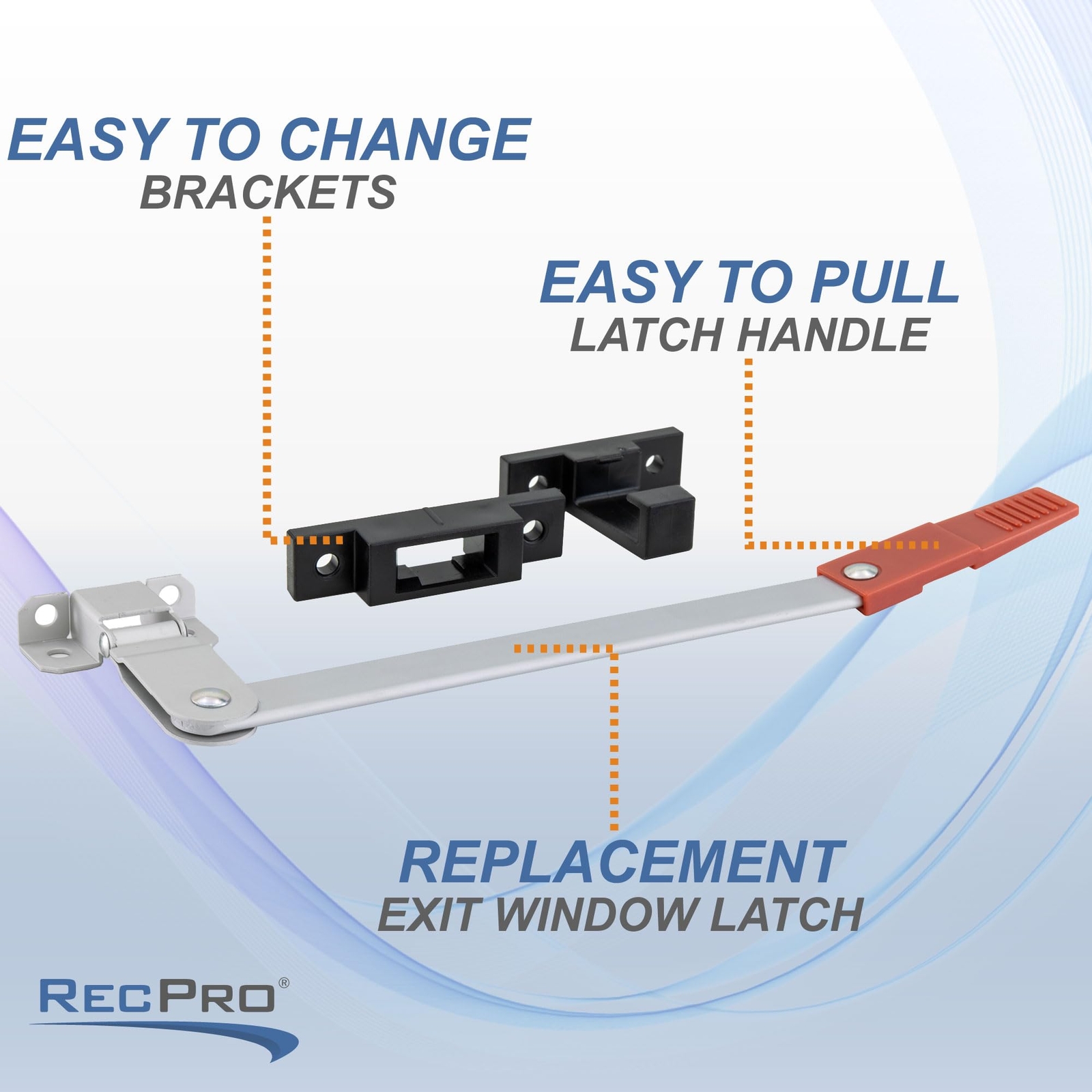 RecPro RV Emergency Exit Window Latch Maximum Security Modern Style for ...