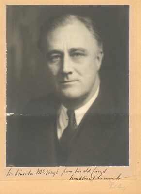 Franklin D. Roosevelt ~ Signed Autographed Photo Authentic Signature ...