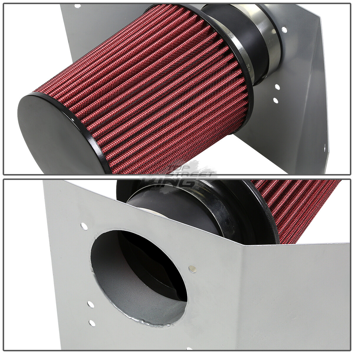 SILVER COLD AIR INTAKE PIPE&HEAT SHIELD FOR 03-05 LINCOLN AVIATOR SUV ...