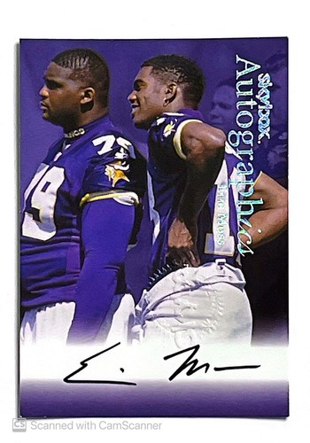 1999 Skybox Premium Autographics Eric Moss Auto Vikings Autograph | eBay