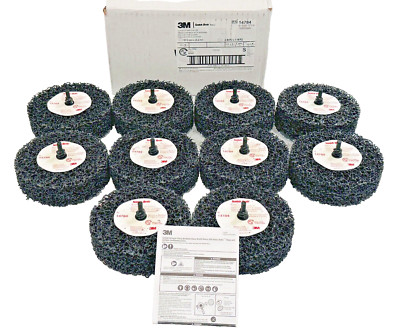 (10) 3M Scotch-Brite Roloc TR Clean and Strip Disc 4" x 1" Extra Coarse ...