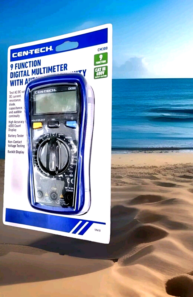 Cen-tech 9 function Digital multimeter with Audible continuity | eBay