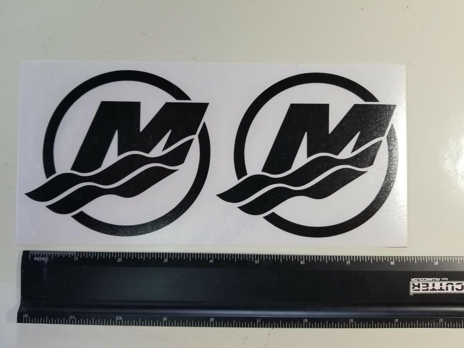 Mercury Racing Decals (2), new Circle M logo, 7-year high performance ...