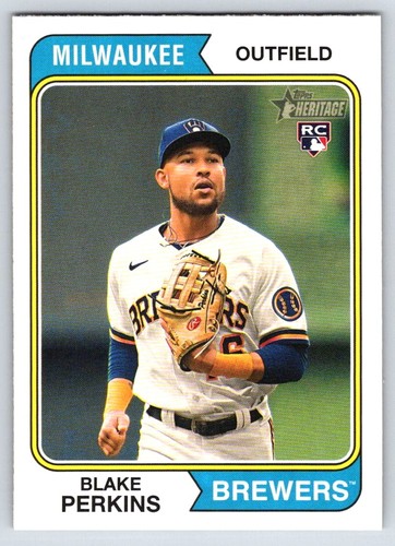 2023 Topps Heritage #522 Blake Perkins Milwaukee Brewers | eBay