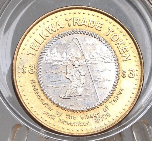 Bimetallic Village of Telkwa Three Dollar Trade Token 2002 - 2002 3 ...