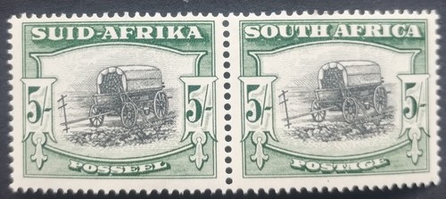 SOUTH AFRICA/SUID-AFRIKA MVLH SG64? or SG64a? 5s GREEN+BLACK STAMP 10/ ...