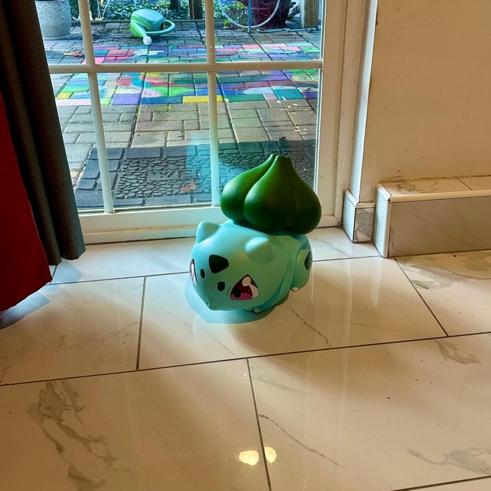 Bulbasaur 1:1 Statue Life-Size 12" Figure PVC Toy Cute Pokémon Prop ...