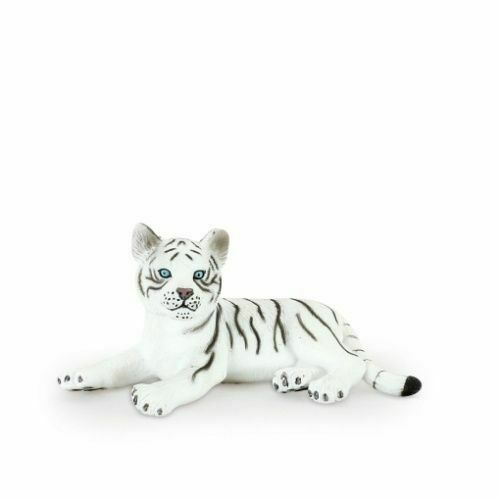 WHITE TIGER CUB LYING DOWN Replica 387015 SHIP/USA w/ Mojo Figurine for ...