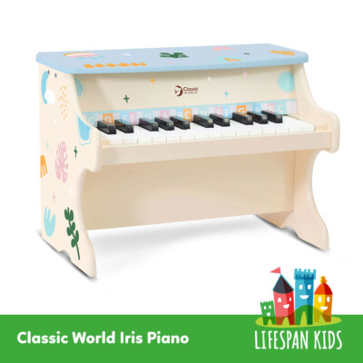 Classic World Iris Piano 25 Key Keyboard Kids Musical Toy Timber Design ...