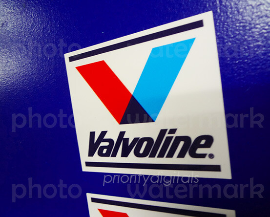 2x Valvoline Oil 1980's Decals sticker Sponsor Off Road Racing Rally ...