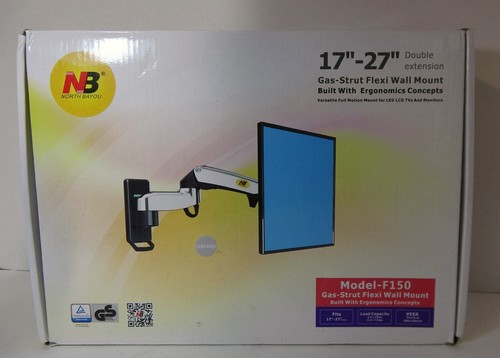 North Bayou 17"-27" Double Extension Gas-Strut TV Wall Mount | eBay