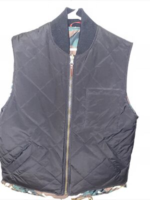 ROBERT GRAHAM REVERSIBLE VEST BLACK/CAMO W/POCKETS SIZE XL. NEW $378.00 ...