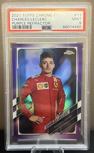 2021 Topps Chrome F1 Charles Leclerc #11 Purple Refractor /399 PSA 9 | eBay