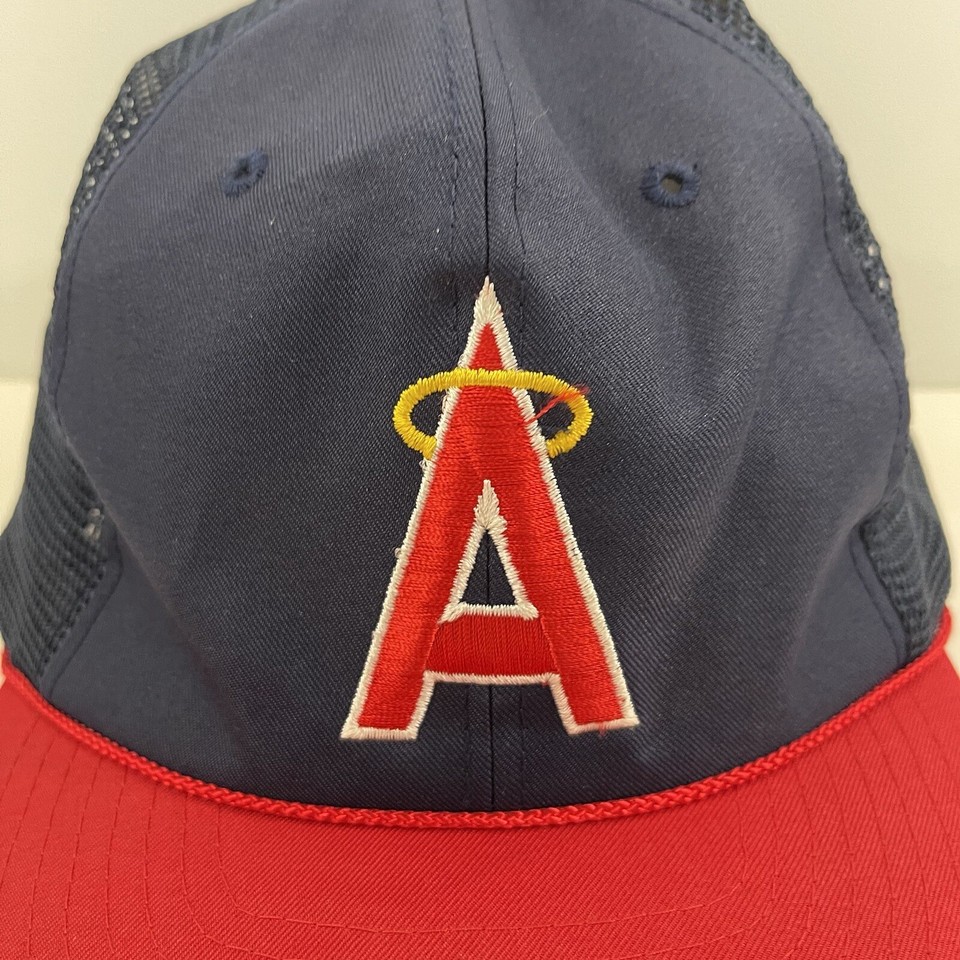 Vintage California Angels Snapback Hat Trucker Style Rope Brim | eBay