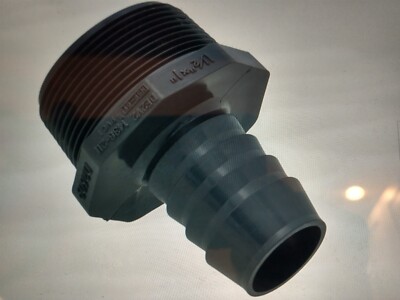 1-1/2in X 1in PVC Barbed Insert Reducing MIPT X Insert Adapter | eBay