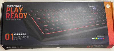 CyberPowerPC KB-161-103 Wired Gaming Keyboard 01 Nohi Color RGB LED ...