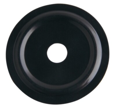 Kinetic ROUND FLAT STAINLESS STEEL COVER PLATE 70mm Dia 1/2'' BSP Black ...