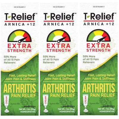 T-Relief Arnica +12 Arthritis Pain Relief Cream Extra Strength 3 oz ...