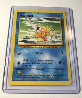 MAGIKARP - Base Set - 35/102 - Uncommon - Pokemon Card - Unlimited ...