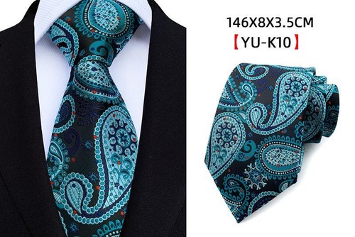 Black Green Tie Blue Paisley Patterned Handmade Silk Wedding Mens ...