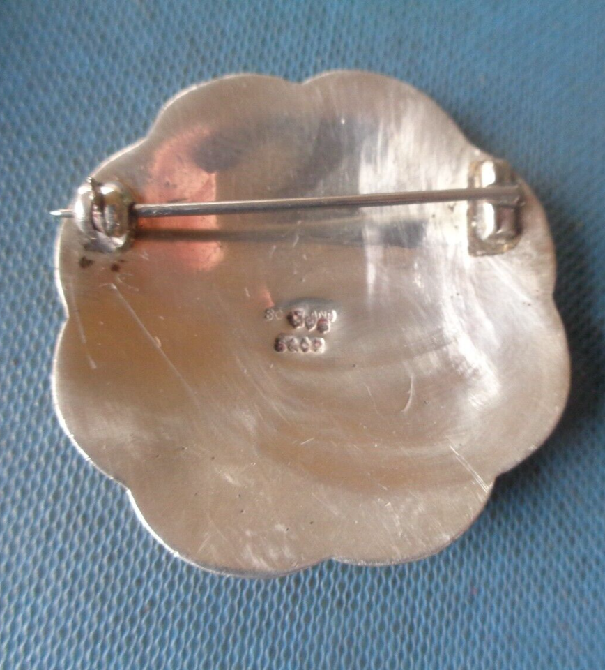 Silver Scottish Iona Brooch Celtic Vintage Sterling hallmark 1957 ...