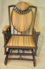 Original George Hunzinger Barley Twist Oak Platform Rocker Rocking ...