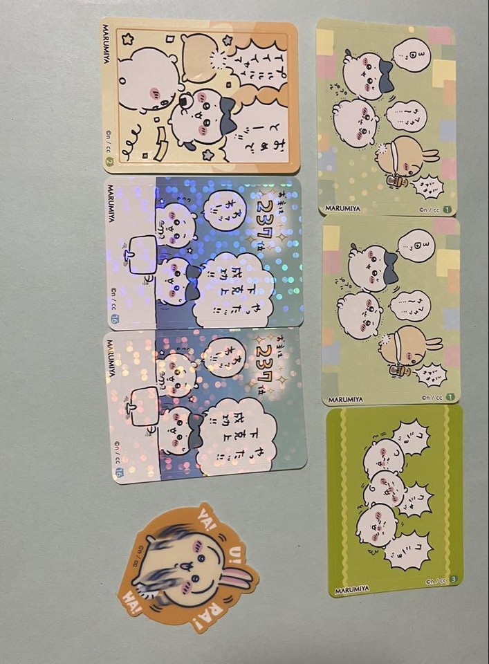Chikawa Character Card Sticker Set - Choose 1-3 , Cute Designs | eBay