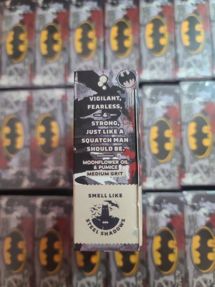 Dr Squatch Soap Dark Knight Scrub DC Limited Edition Medium Grit Brick ...