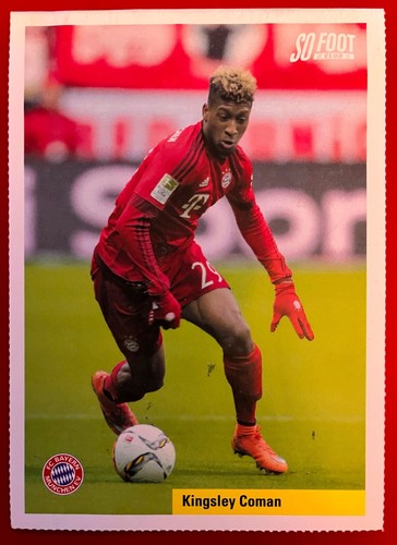 KINGSLEY COMAN FOOTBALL ROOKIE CARD 2016 BAYERN MUNCHEN ALLEMAGNE RARE ...