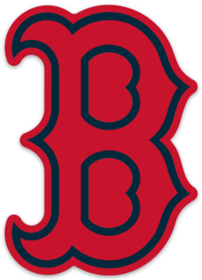 Boston Red Sox logo Type Classic Letter B Monogram MLB Baseball Die-Cut ...