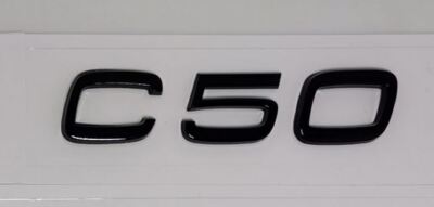 For VOLVO C50 Rear Boot Trunk Emblem Sticker Letter Badge Gloss Black ...