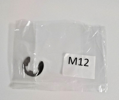 M12 12mm E Clip Steel External Retaining Washer C-Clip 12mm E Clip (1 ...
