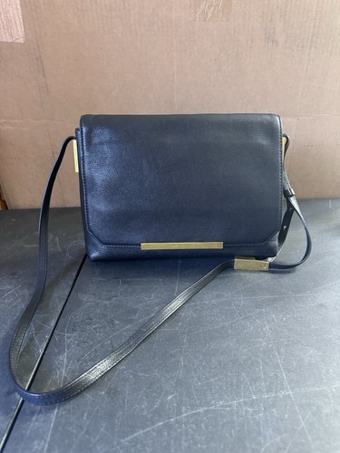 J.Crew Black Leather Crossbody Bag handbag | eBay