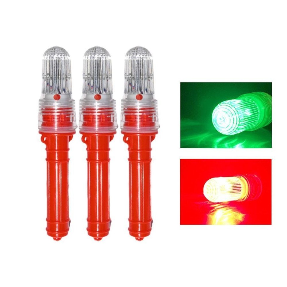 3x Marine Signal Light Electronic Boat Distress Flare Light Flashlight ...