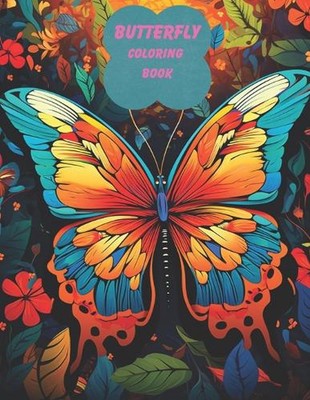 Butterfly Coloring Book, for Adults: Beautiful Butterfly Designs with ...